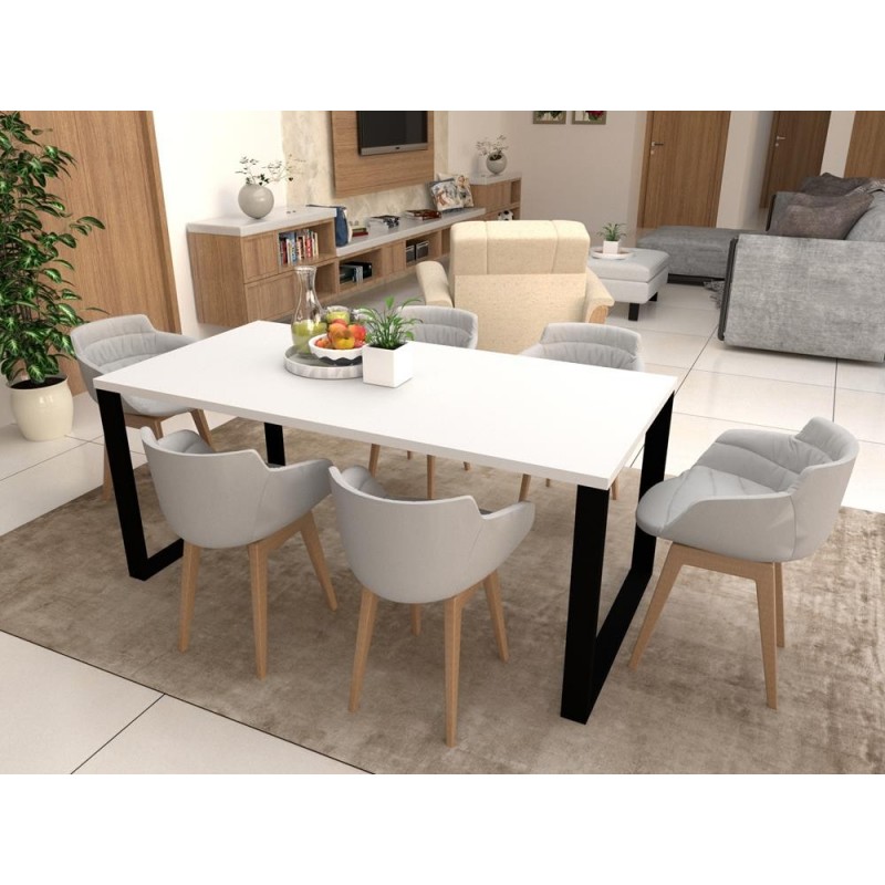 Plateau de table et bureau Blanc 140x70 | POKAR