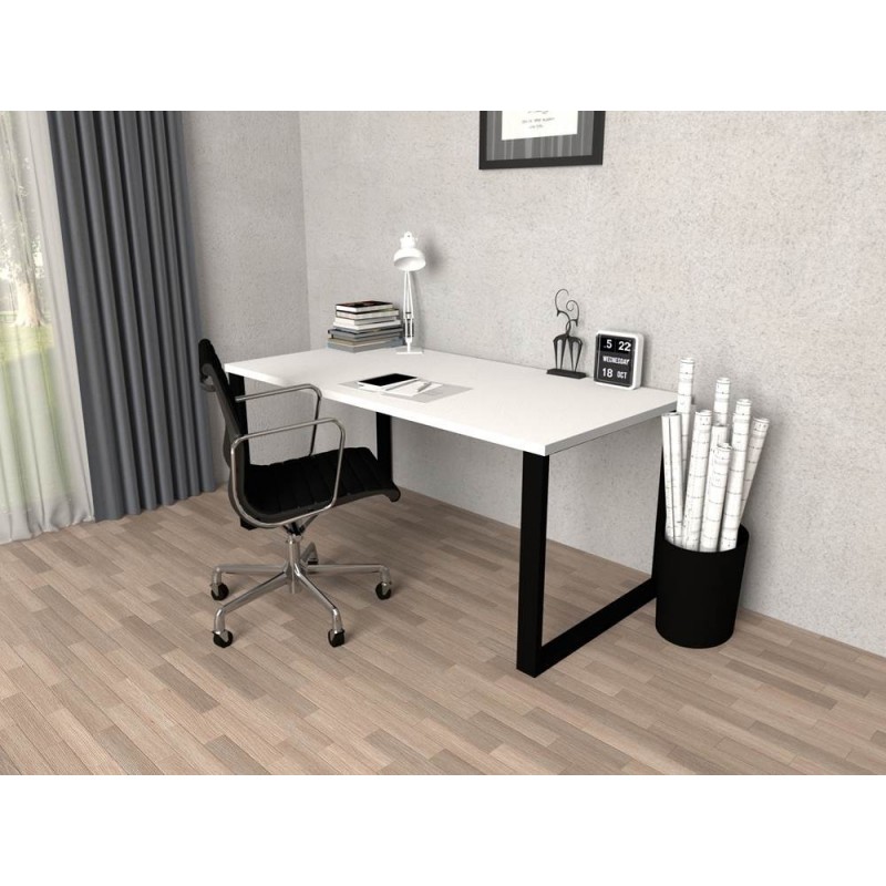 Plateau de table et bureau Blanc 140x70 | POKAR